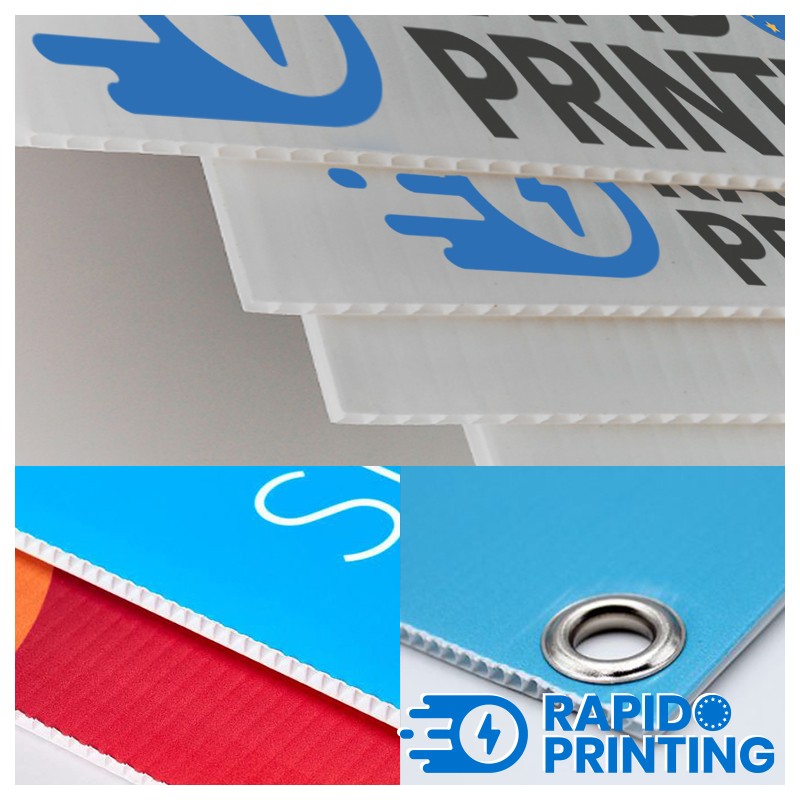 Impression panneaux immobiliers 60x80 cm en Aquilux® alvéolaire