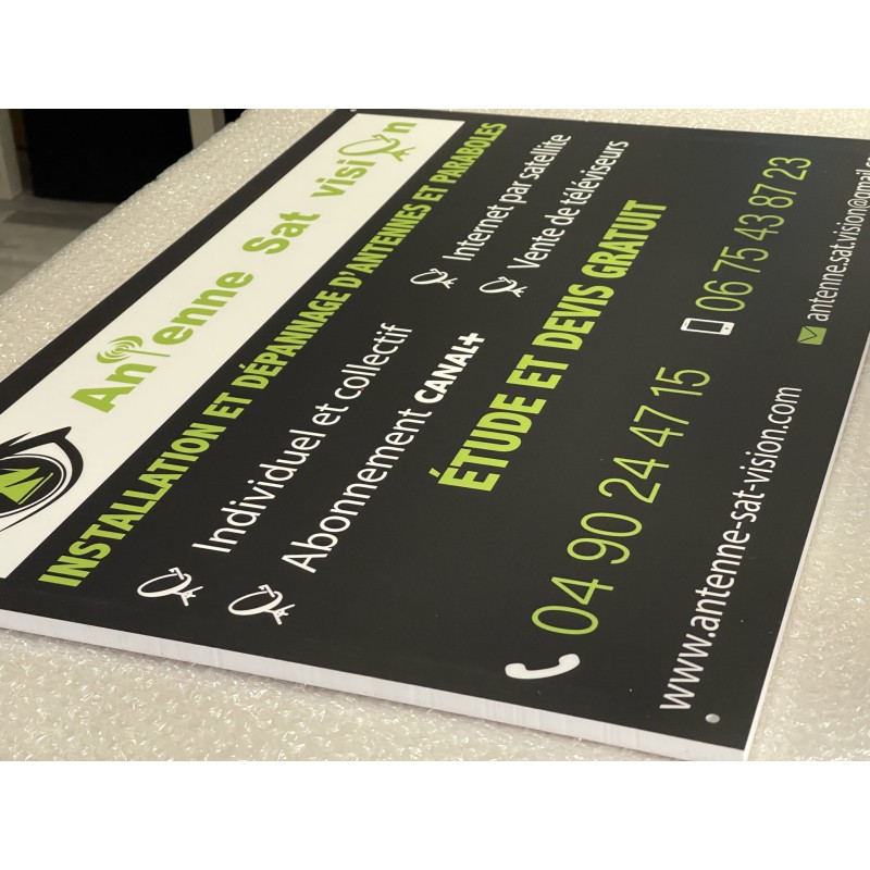 Impression sur panneaux Forex® de votre signalétique intérieur et extérieure